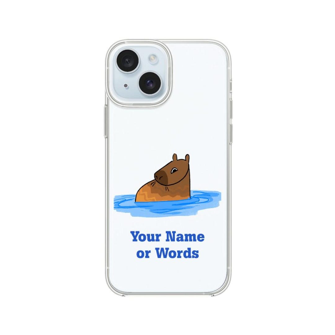 Custom Clear Phone Case-capybara Phone Case-clear Case-personalized ...