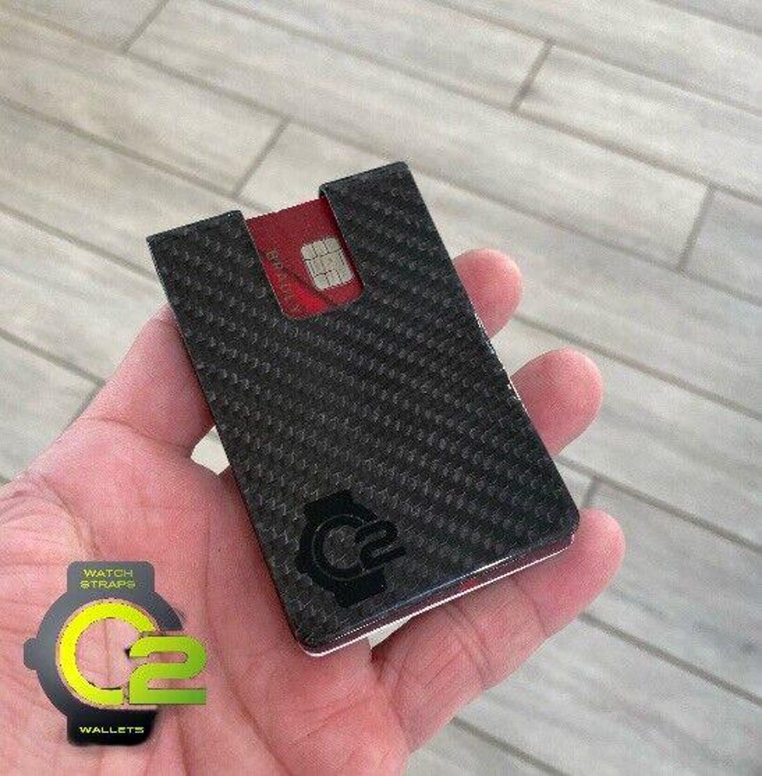 Modern, Minimalistic Real Carbon Fiber Wallet Credit Card Holder Cash ...