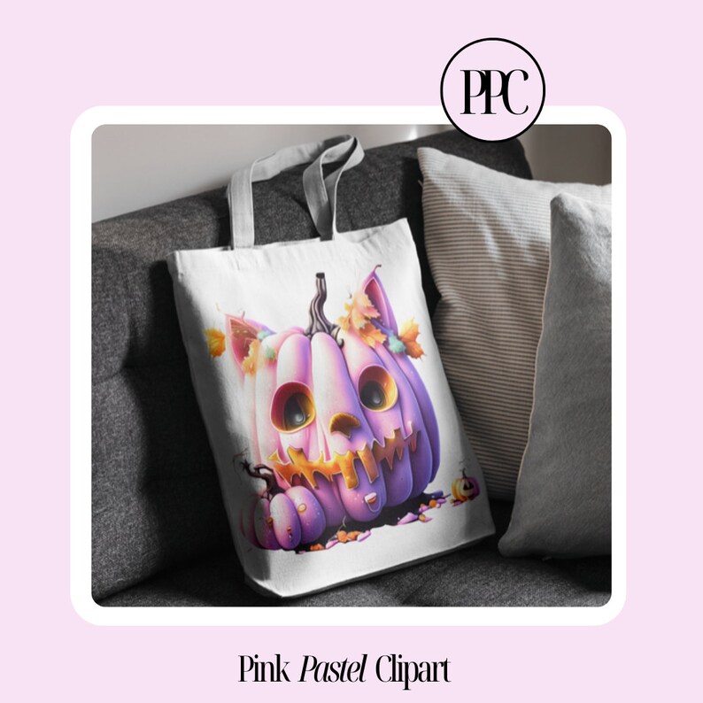 Pink Pastel Clipart Halloween Bundle | Cute Halloween Clipart | Pastel ...