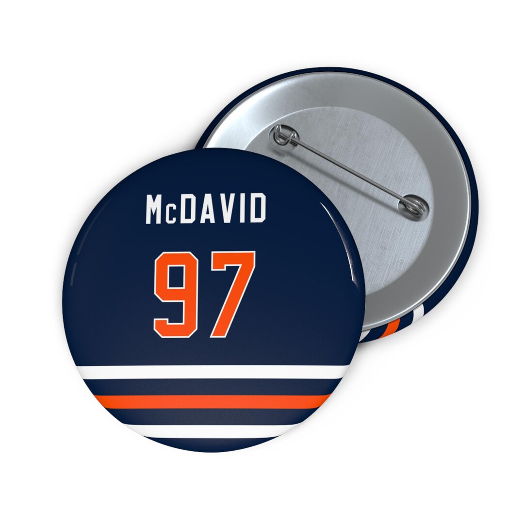 Connor Mcdavid Button, Custom Pin Buttons, Sports Fan Gift, Hockey ...