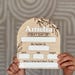 Personalised First Day of School Sign | Boho Leaf Design | Wooden ...