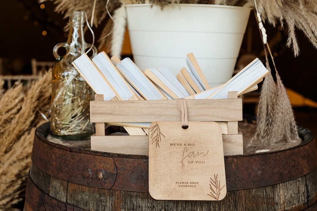 Wooden Wedding Fan Sign | Wedding Decor | Rustic Wedding| Wedding ...
