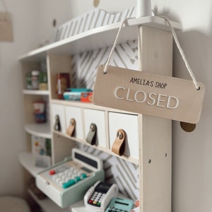 Pretend | Role Play | Shop Sign | School Nursery Preschool | Wooden Toy ...