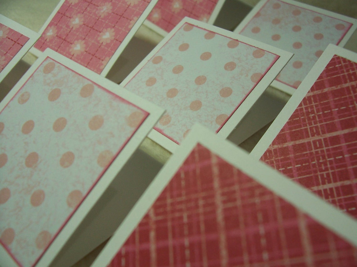 Mini Note Cards...9 Piece Set of Very Cute Sweetheart Mini - Etsy