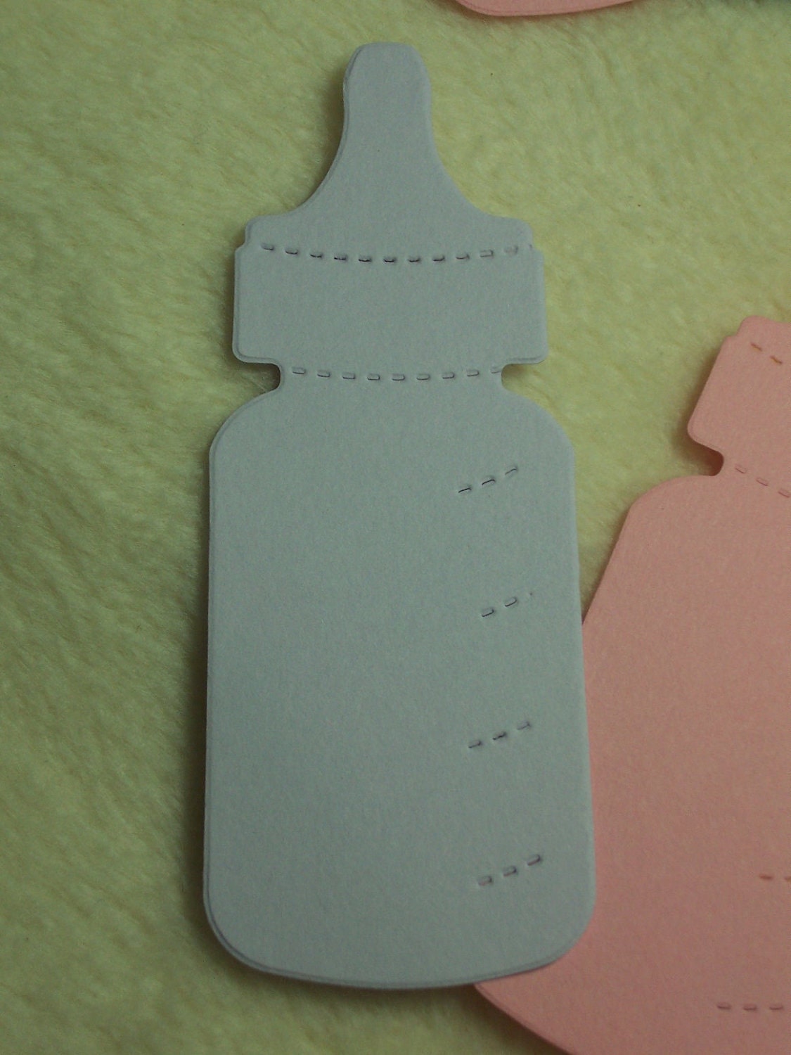 Paper Baby Bottles...15 Piece Set of Very Cute Baby Bottle Scrapbook ...