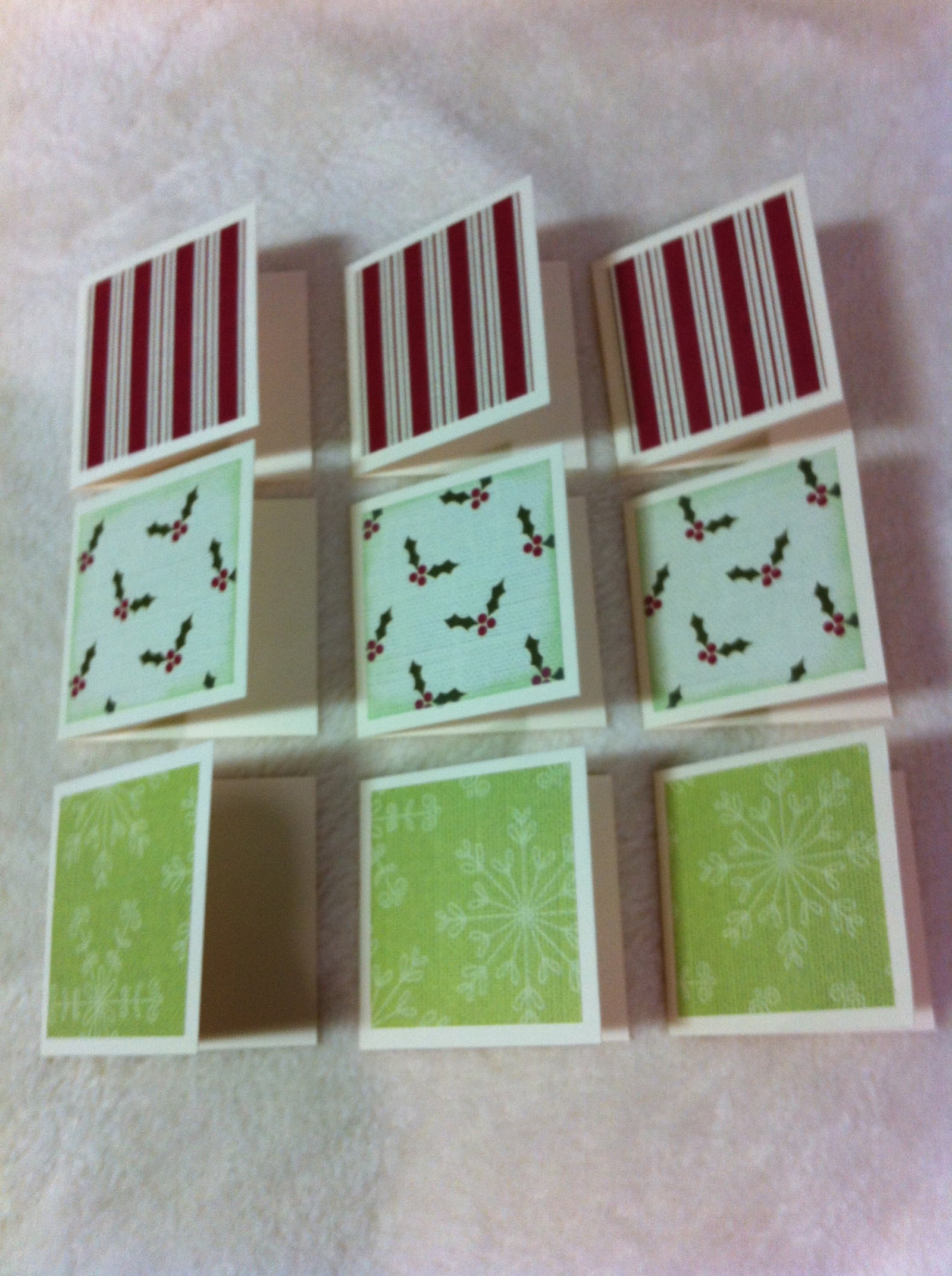 Mini Note Cards...9 Piece Set of Very Cute Christmas Themed - Etsy