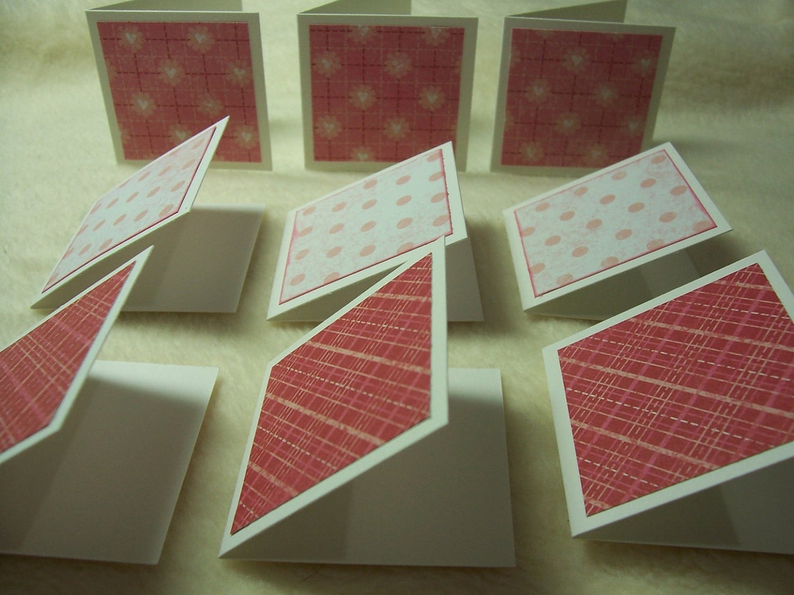 Mini Note Cards...9 Piece Set of Very Cute Sweetheart Mini - Etsy