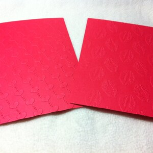 Scrapbook Mats...8 Piece Set of Very Sweet Valentine Themed Embossed ...