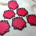 Lacy Labels...6 Piece Set of Very Elegant and Romantic Red/black Love ...