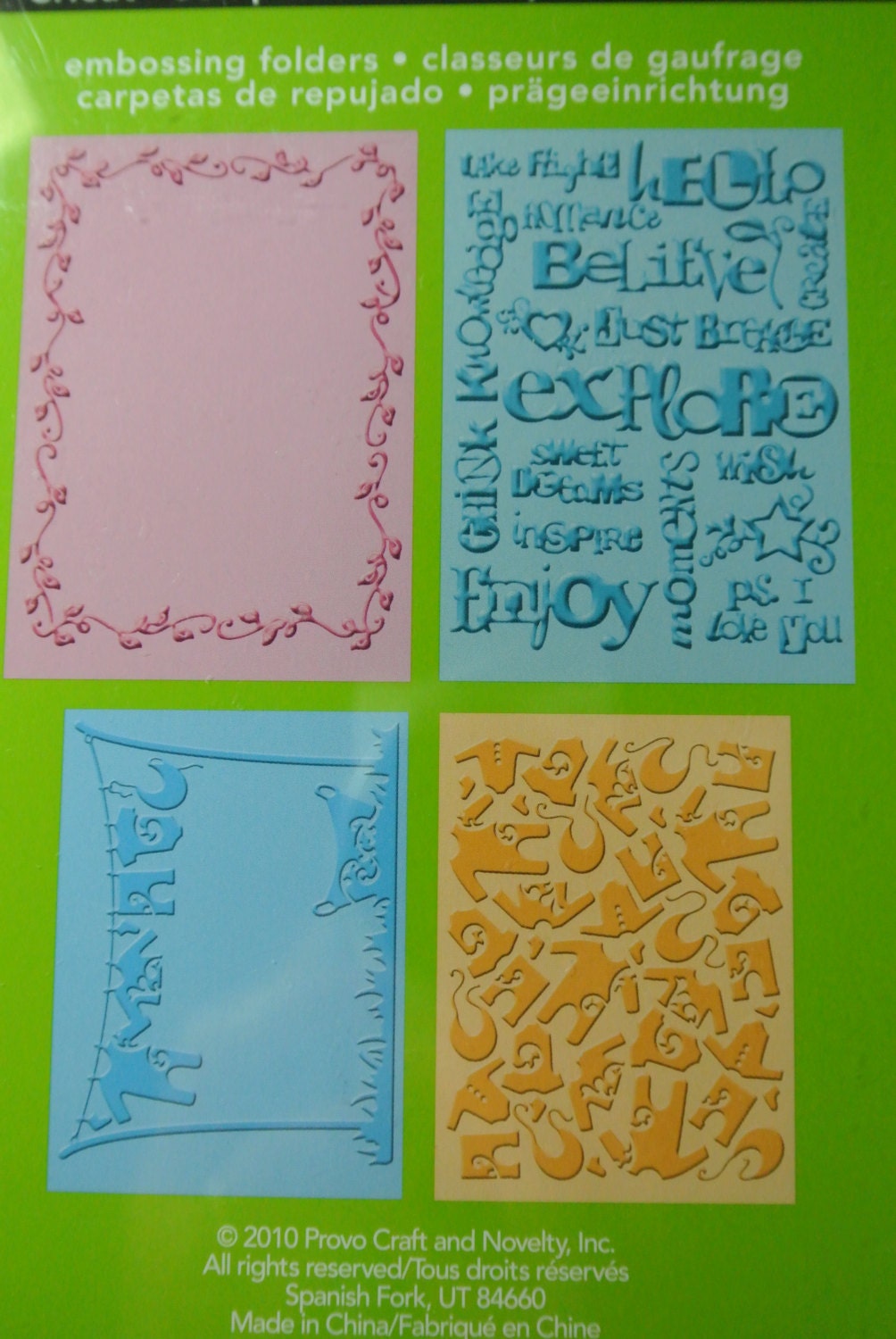 Embossing Folders...4 Piece Set of Wall Decor and More Brand - Etsy