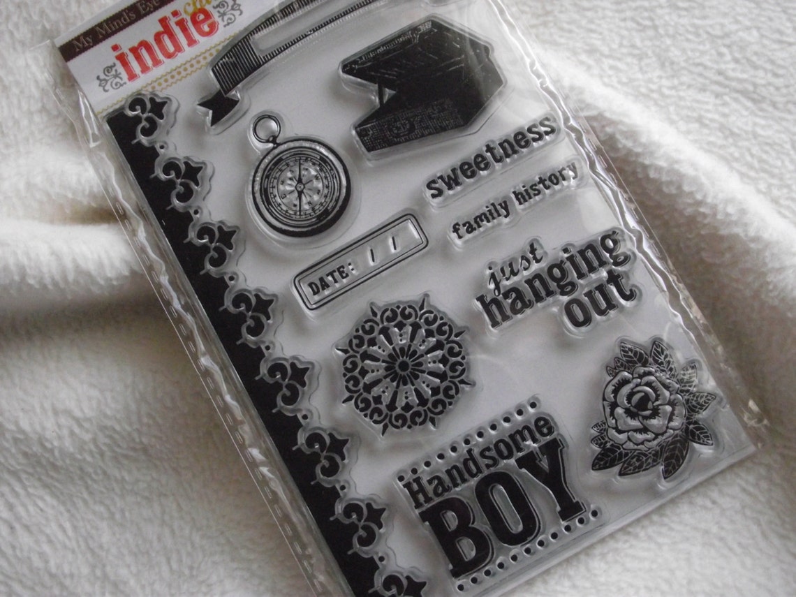 Clear Stamp Set...11 Piece Set of Very Beautiful Brand New Indie Chic ...