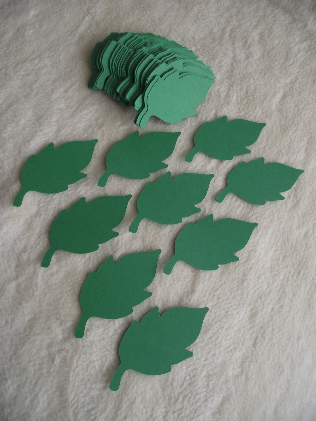 Paper Leaves...100 Piece Set of Very Pretty Paper Leaves Die Cut ...