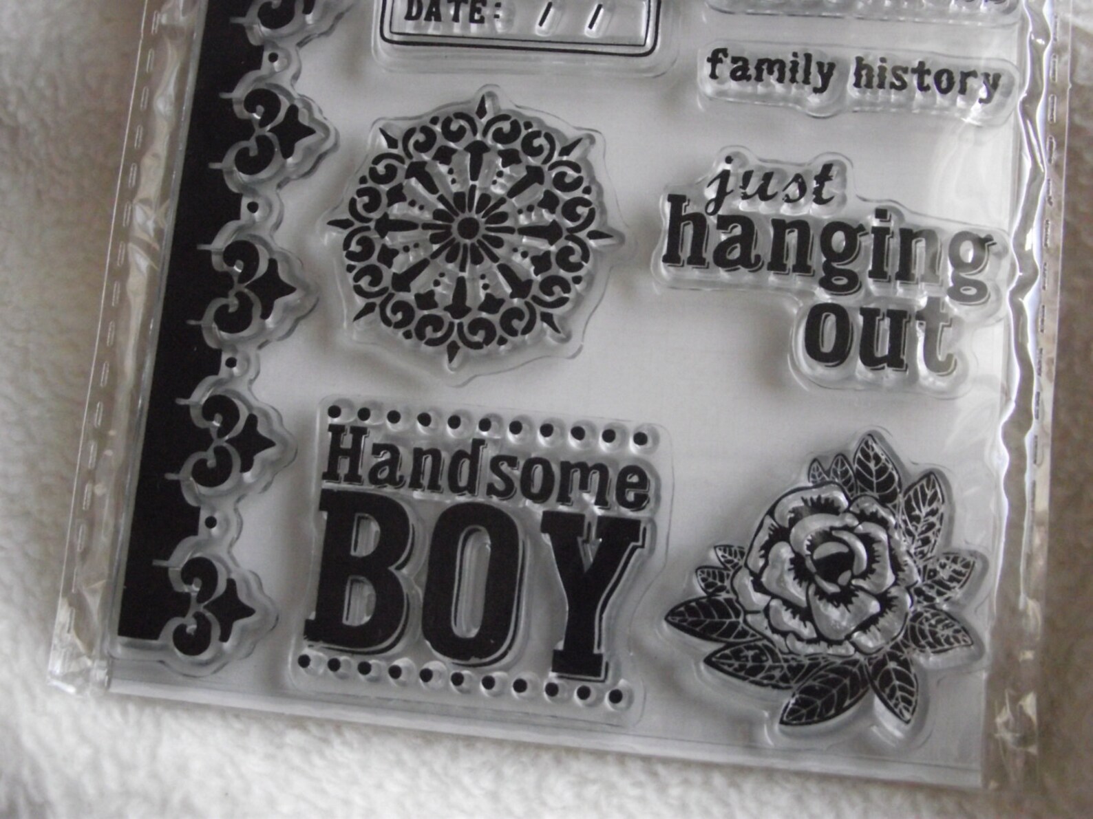 Clear Stamp Set...11 Piece Set of Very Beautiful Brand New Indie Chic ...