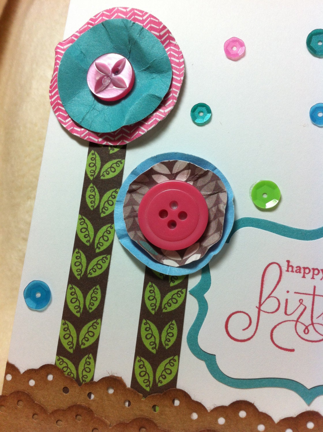 Homemade Birthday Card...very Sweet Lollydoodle Lollipop Flowers ...