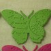 Paper Butterflies...12 Piece Set of Very Pretty Brights Embossed Paper ...