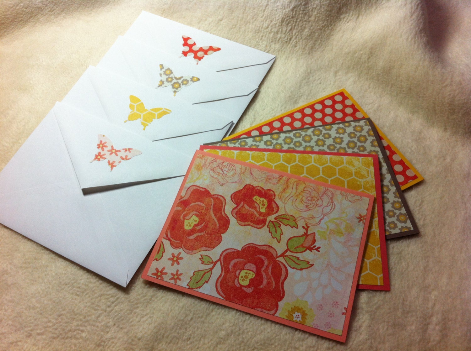 Note Cards...4 Piece Set of Very Pretty Sweetest Things Blank - Etsy