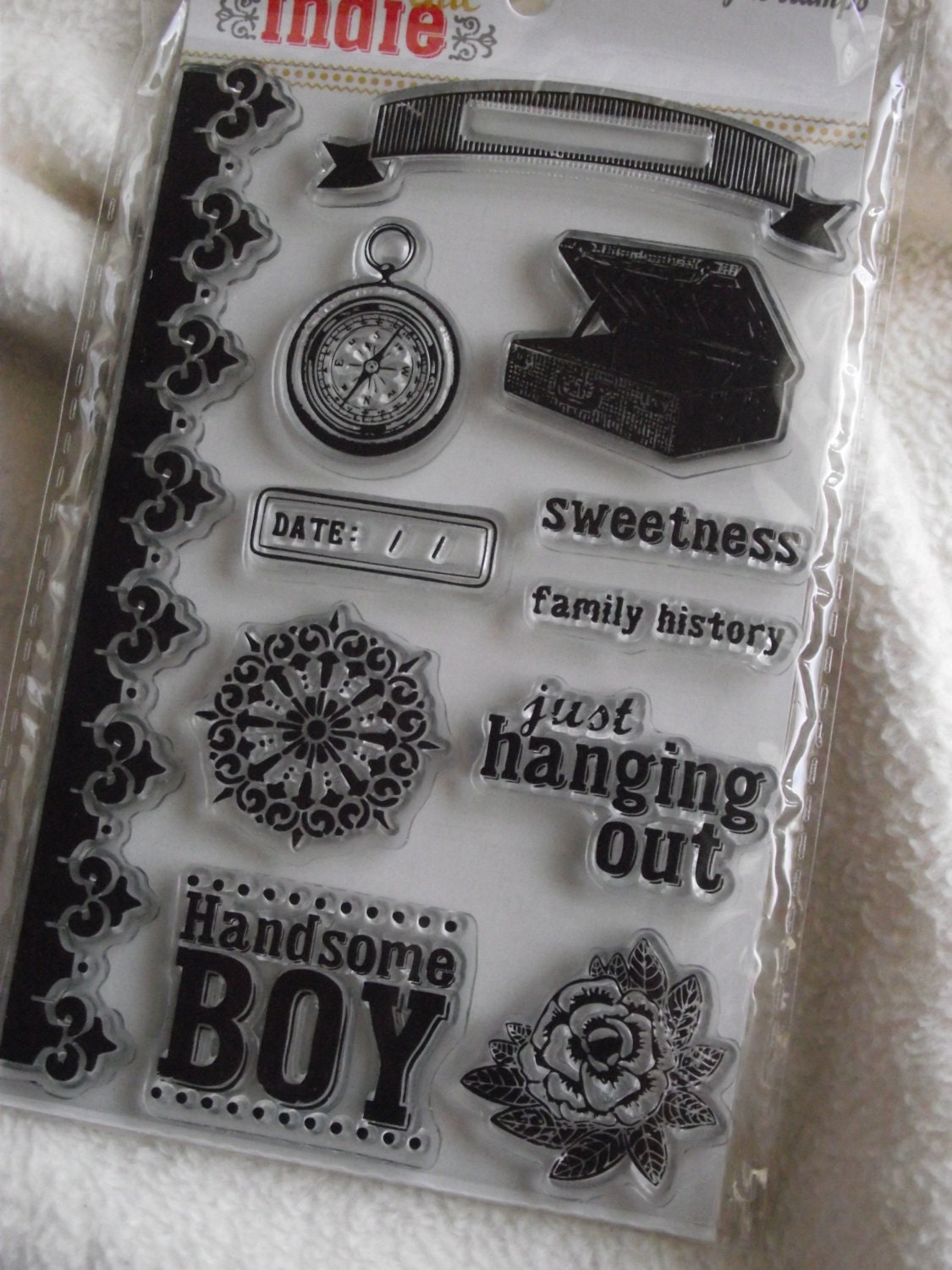 Clear Stamp Set...11 Piece Set of Very Beautiful Brand New Indie Chic ...