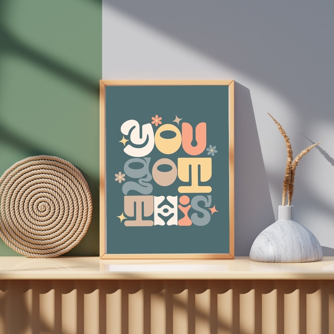 Groovy Retro Wall Art, Classroom Poster, Homeschool Printables ...