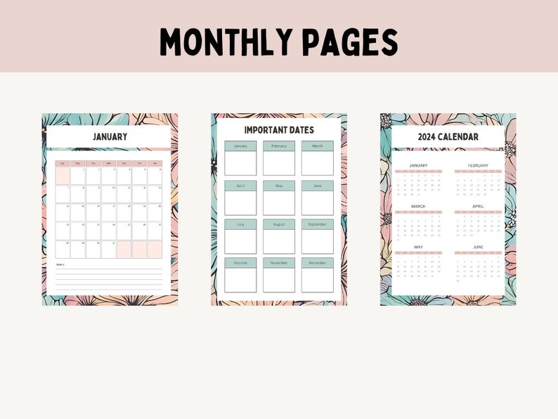 Printable Teacher Weekly Planner for 2024 School Year - Instant Digital ...