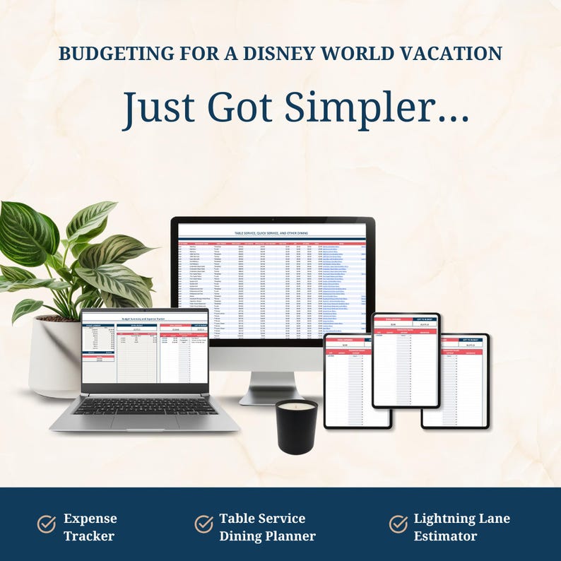 2026 Disneyworld Planner (budgeting Spreadsheet Template) - Etsy