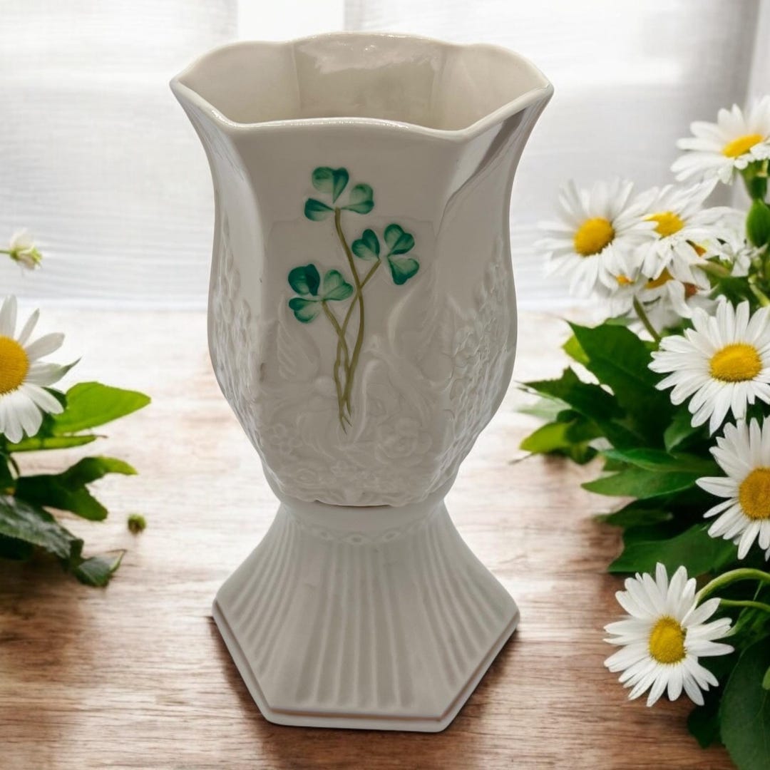 Vintage Belleek Fairy Light Candle Lamp /made in Ireland/irish Gifts ...