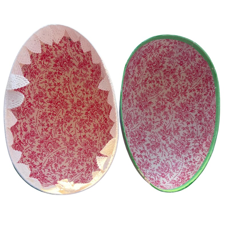 Vintage Papier Mâché Easter Egg Containers | West Germany | Bunny, Duck ...