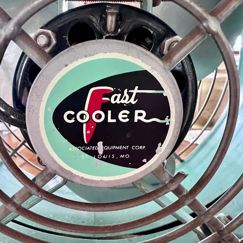 Vintage Green Box Fan/induatrial Decor/associated Equipment Corp/fast ...