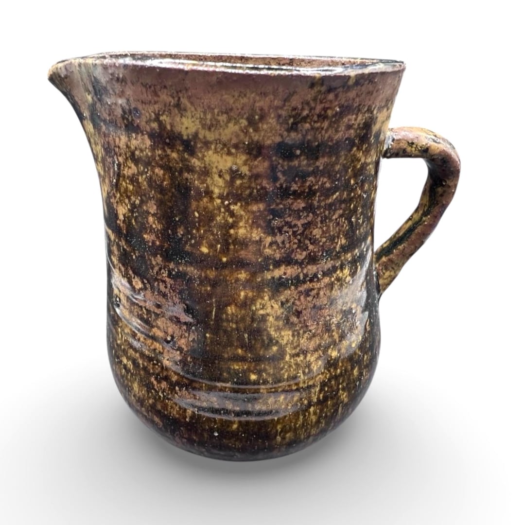Studio Art Pottery Pitcher/handmade Stoneware Creamer/vintage Artisan ...