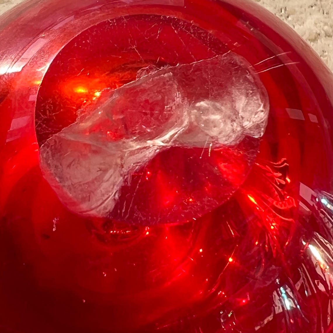 Vintage Glass Paperweights Beautiful Blenko Red Glass Apple Heavy ...