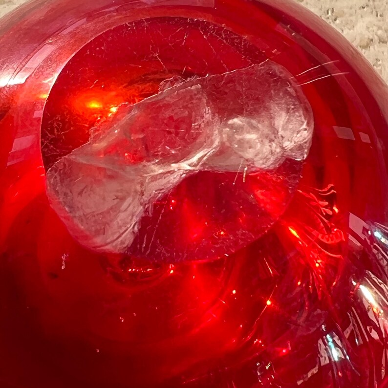 Vintage Glass Paperweights Beautiful Blenko Red Glass Apple Heavy ...