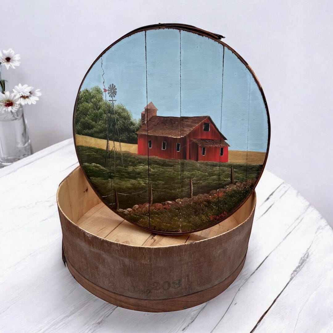 Rustic Wood Cheese Box/storage Box/ Organizing Container/ Farmhouse ...