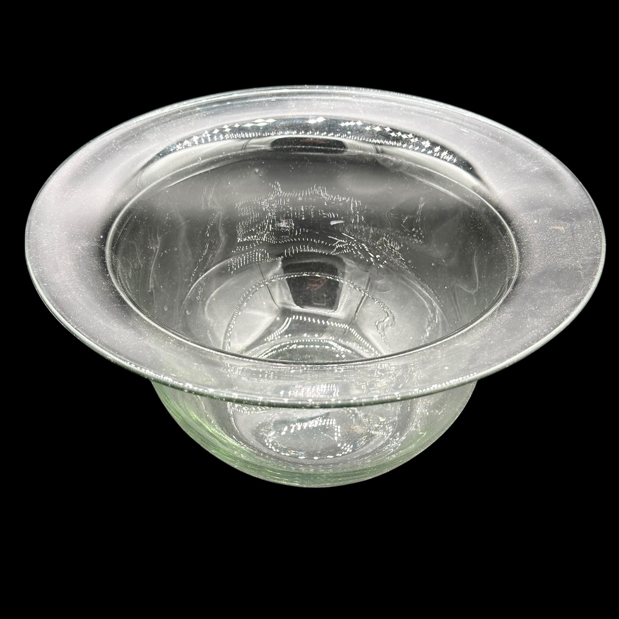 Hand Blown Glass Cloche Dome 10.50” | Pontil Base Vintage Display Bell ...