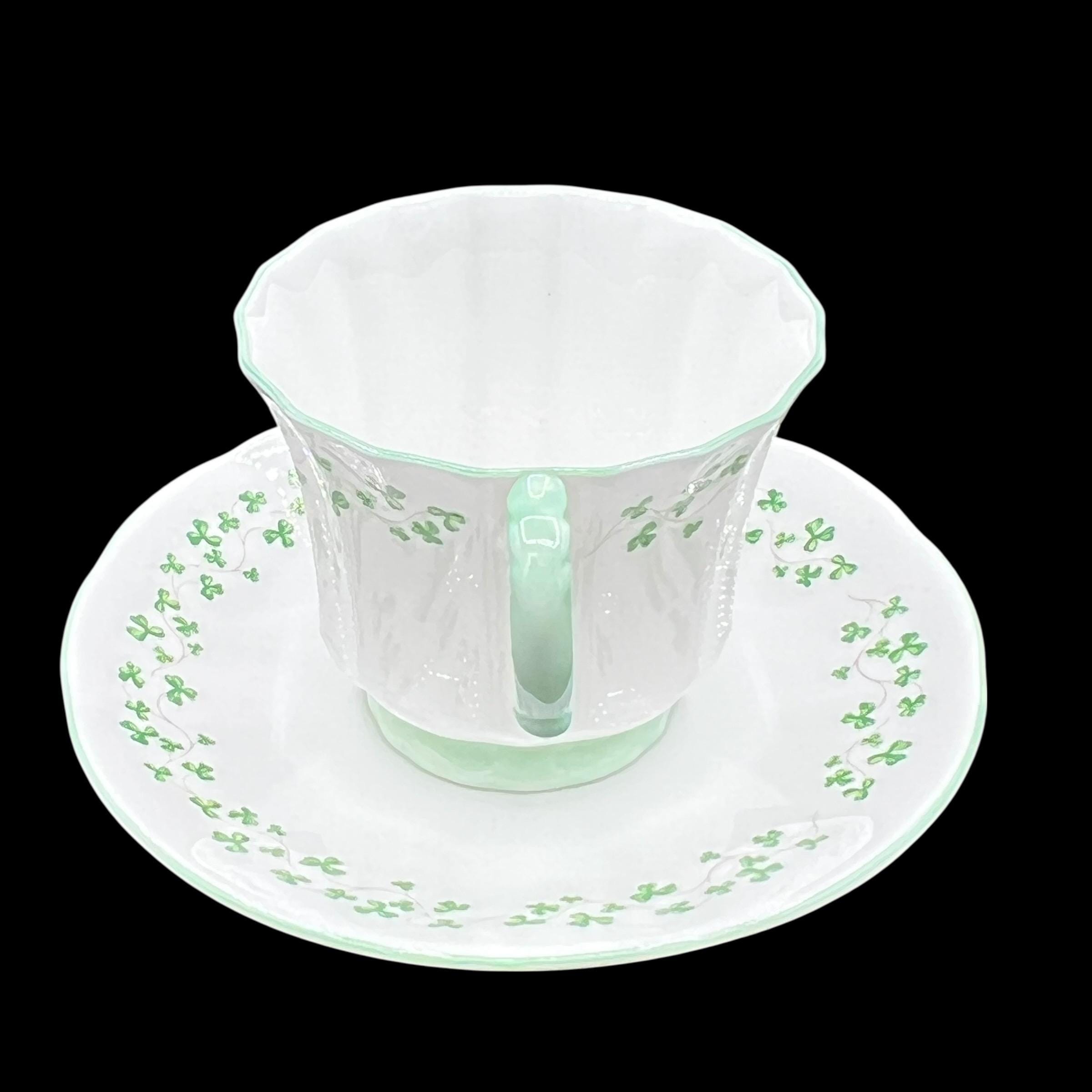 Vintage Royal Crest Shamrock China Tea Cup and Saucer/st. Patrick's Day ...