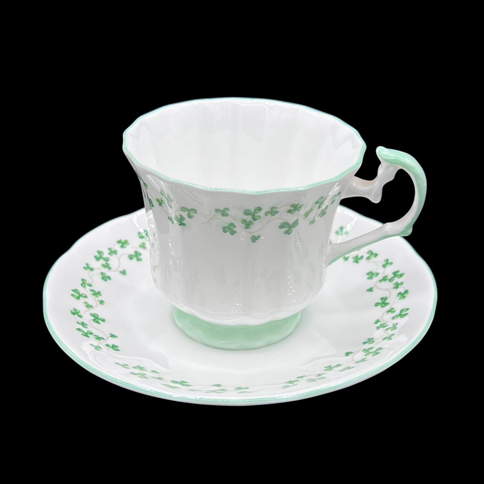 Vintage Royal Crest Shamrock China Tea Cup and Saucer/st. Patrick's Day ...
