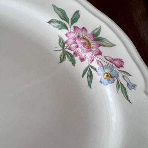 Ironstone Platter Knowles Spring Summer Floral Serving Plate 12”x 9 ...