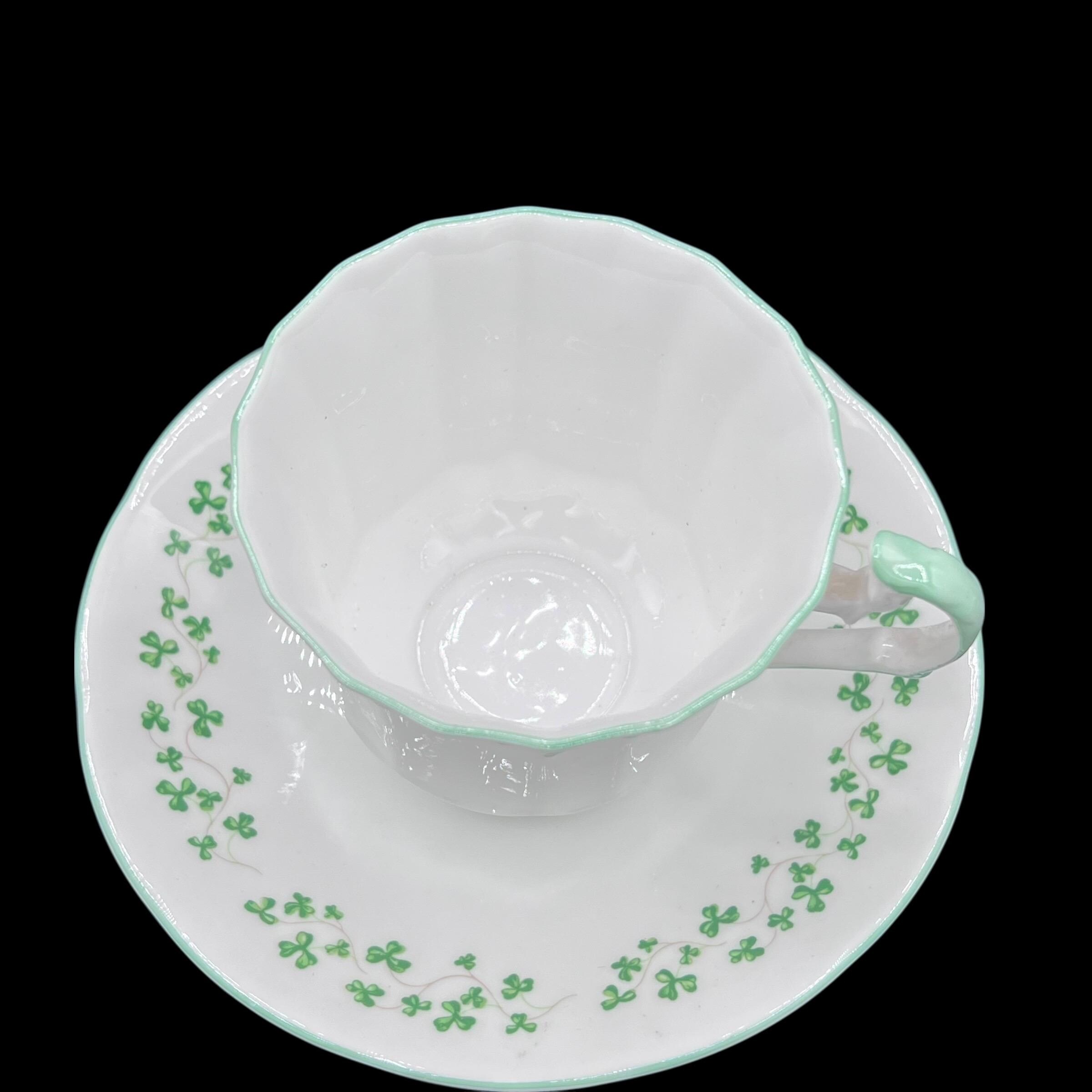 Vintage Royal Crest Shamrock China Tea Cup and Saucer/st. Patrick's Day ...