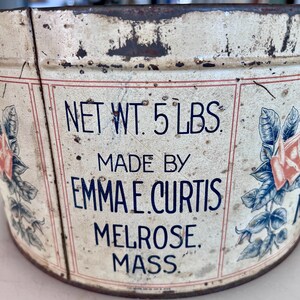 RARE MELROSE Marshmallow Tin-1900s Made in Massachusetts - Etsy