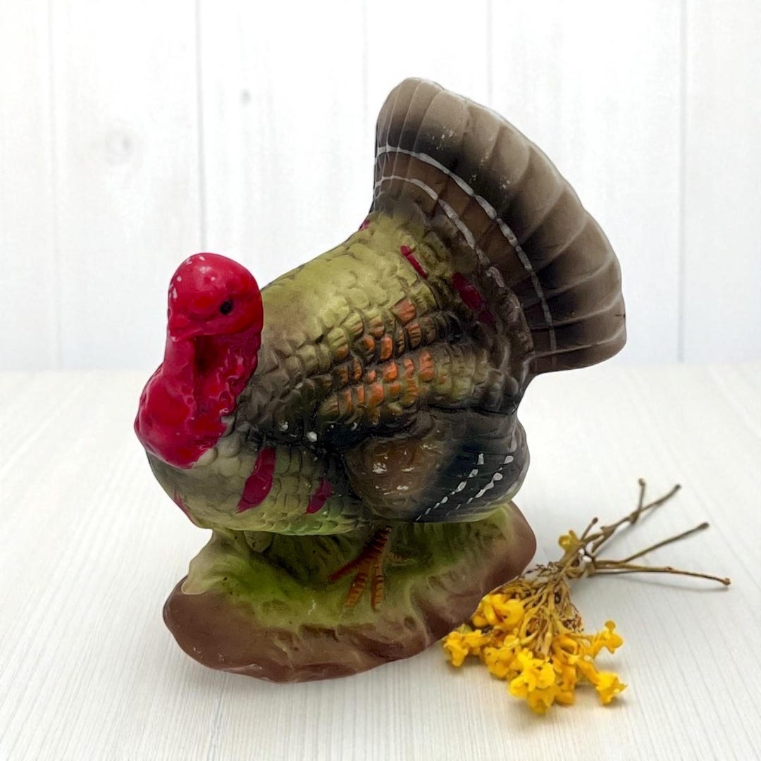 Vintage Lefton Japan Turkey Figurine/1881/vintage Fall Decor ...