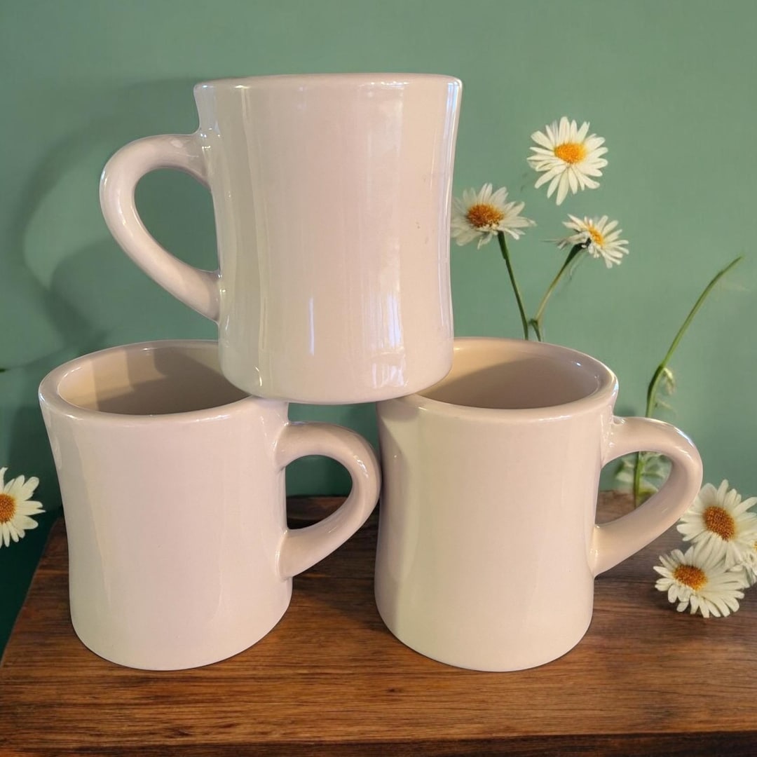 Diner Mugs Restaurantware Coffee Cups Vintage Chunky Restaurant Ware ...
