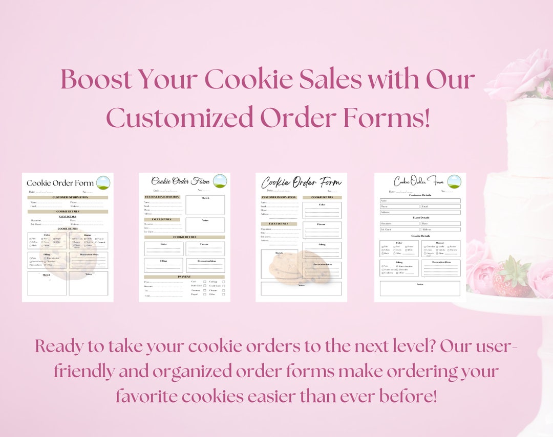 Cookie Order Form Bakery Business Template Order Form Template Bakery ...