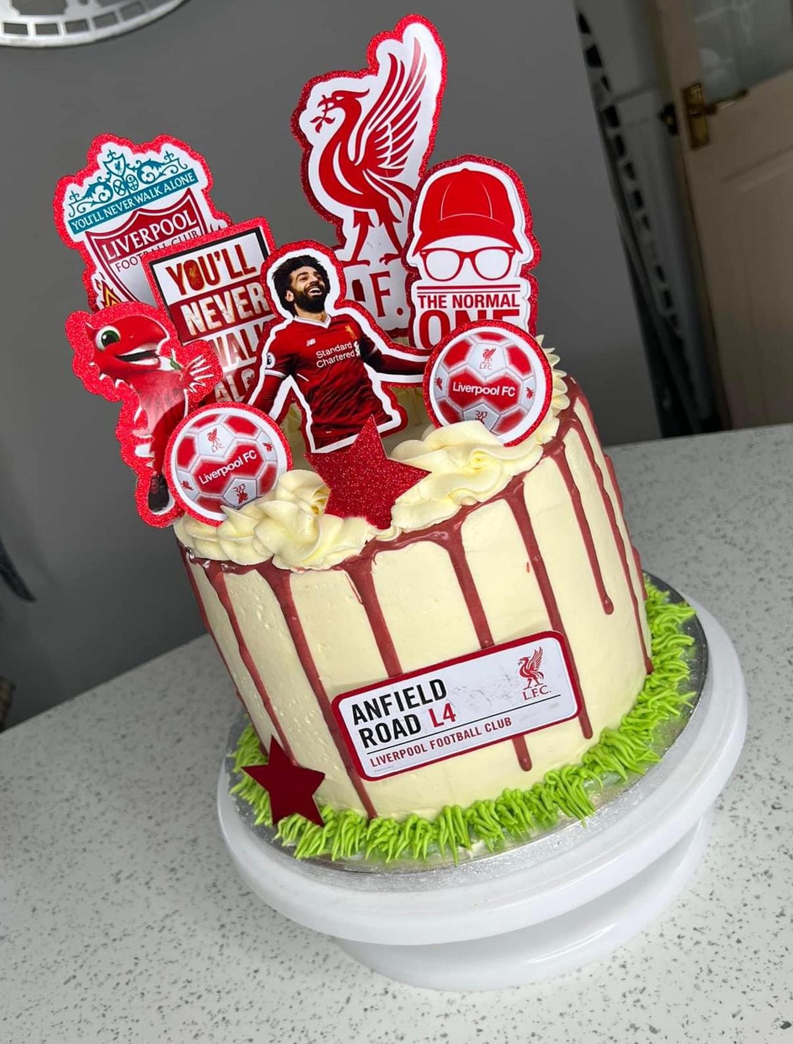 Football Liverpool Cake Topper Set OTHER TEAMS AVAILABLE - Etsy