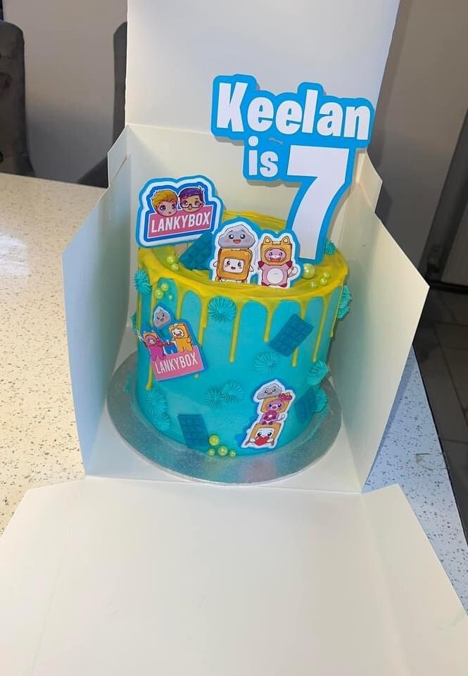 Lankybox Inspired Cake Topper Set Personalised With Name and Age - Etsy UK