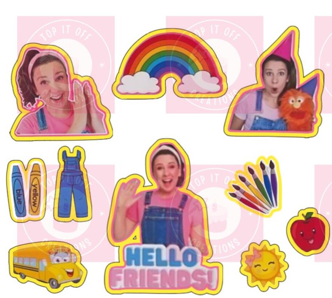 Ms Rachel Inspired FULL Cake Topper Set PERSONALISED With Any Name ...