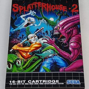 Splatterhouse 2 SEGA Mega Drive Genesis - Etsy