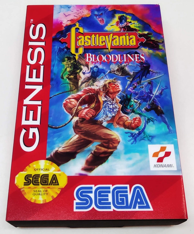Castlevania Bloodlines - Revised Edition SEGA Genesis Mega Drive - Etsy