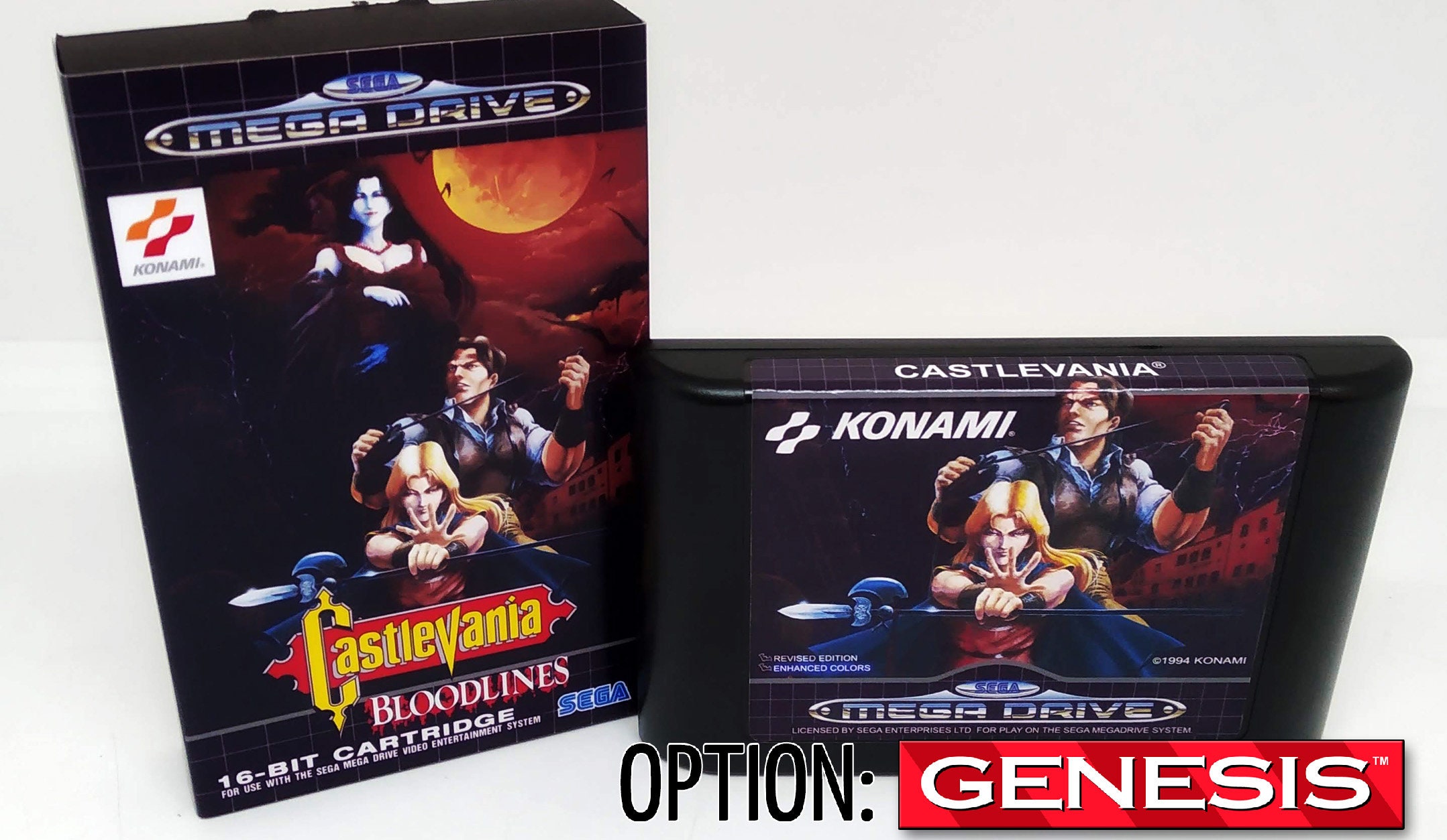 Castlevania Bloodlines Revised Edition SEGA Mega Drive Genesis Etsy