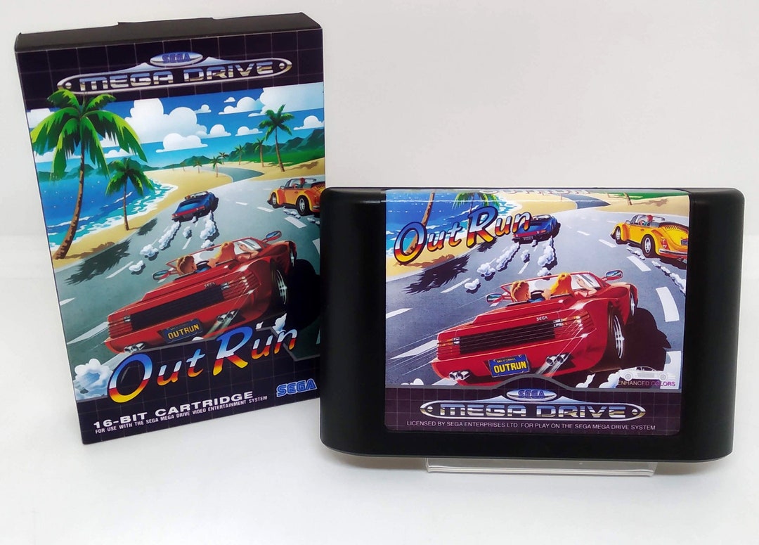 Outrun - Enhanced Colors SEGA Mega Drive Genesis - Etsy