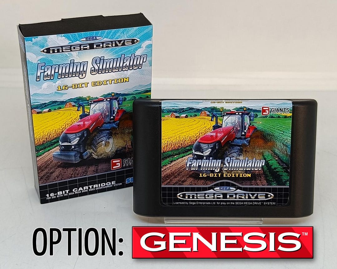 Farming Simulator 16-bit Edition SEGA Mega Drive Genesis - Etsy
