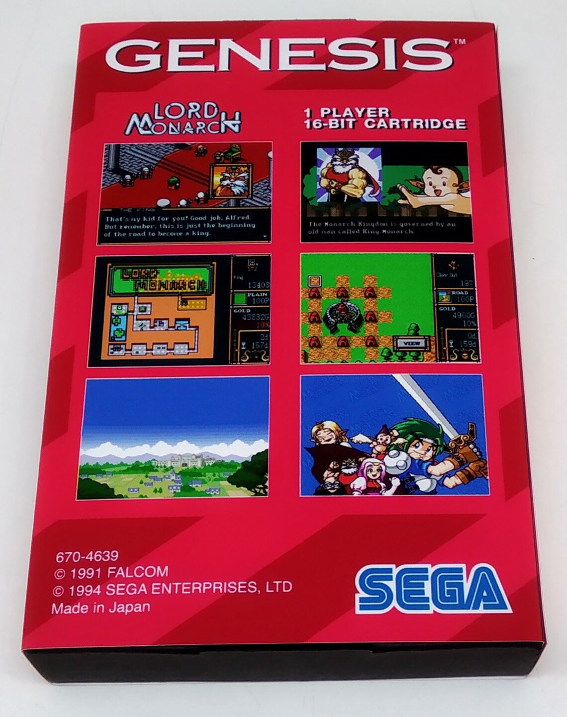 Lord Monarch - English Version SEGA Genesis Mega Drive - Etsy