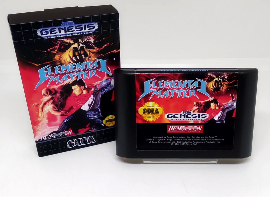 Elemental Master SEGA Genesis Mega Drive - Etsy